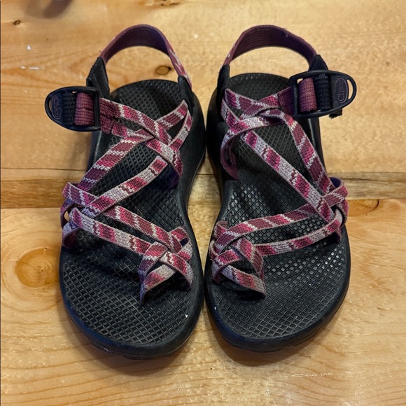Chaco | Shoes | Chaco Multistrap Sandals In Black And Purple | Poshmark